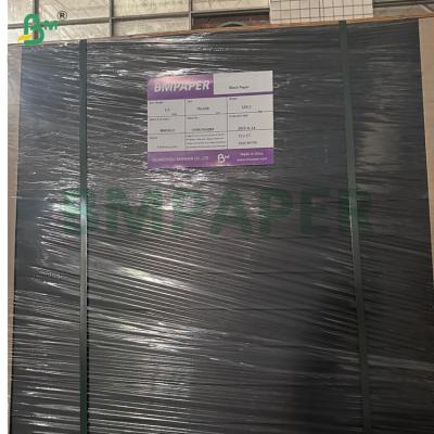China Smooth Virgin Pulp 120gsm Black Paper Sheet For Hang Tag for sale