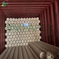 China 70gsm 80gsm r Brown Color Ribbed Kraft Paper Roll To Food Package Bags 60cm Reel for sale