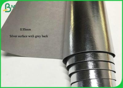 China 0.55mm 0.7mm Thick Untearable Silver Surface Fabric Washable Kraft Paper In Roll for sale