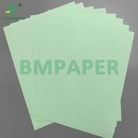 China Green 56gsm 75gsm Blank Carbonless Paper  Black Image For Receipt Books for sale