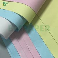 China 78gsm CB CFB CF Yellow White Pink Carbonless Copy Paper 214MM for sale