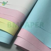 China White Blue Yellow 78-85g Carbonless Copy  Paper 214mm 305mm 650mm In Roll for sale
