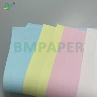 China White Blue Yellow 78-85g Carbonless Copy  Paper 214mm 305mm 650mm In Roll for sale