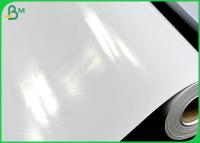 China Inkjet 35 Inch 50M High Witness And White High Glossy Art Paper Wood Pulp Material for sale