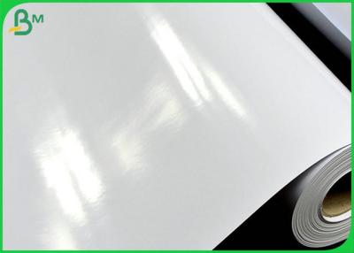 China Inkjet 35 Inch 50M High Witness And White High Glossy Art Paper Wood Pulp Material for sale