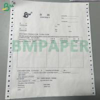 China 55gsm 65gsm Milti - part Forms Paper Top Middle Bottom Sheet Clear Printing for sale