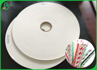 China Eco - Friendly 60gsm 120gsm Straw Paper Rolls With FDA For Strip Straws for sale