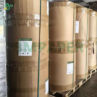 China 30gsm 35gsm Brown Grease Resistant Paper Rolls For Fast Food Packaging for sale