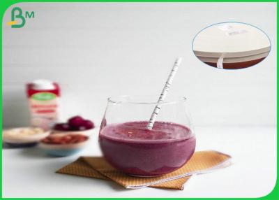 China Eco - Friendly 60gsm 120gsm Food Grade Straw Paper Roll With FDA Certificate for sale