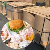 China Food Safe Bleached Greaseproof Paper 40gsm 45gsm 50gsm for Wrapping Hamburger for sale