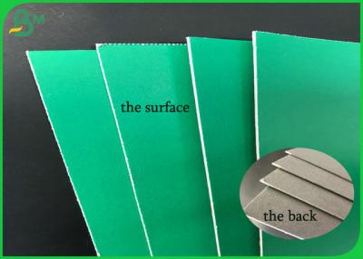 China 1.2mm Folding Resistant One Side Coated Green Grey Cardboard In Sheet for sale