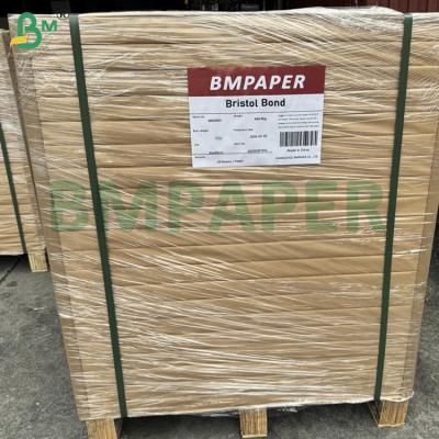 China 250gsm Uncoated White Cardboard Bristol Bond Paper Sheets 24.5 X 36in Heavyweight Smooth Surface for sale