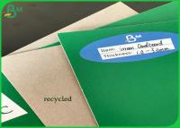 China 1mm To 3mm Recycled Green surface with Grey back Cardboard For Packing for sale