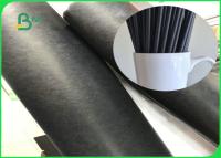 China 60gsm 120gsm Black Straw Food Grade Paper Roll With Biodegradable FDA Paper for sale