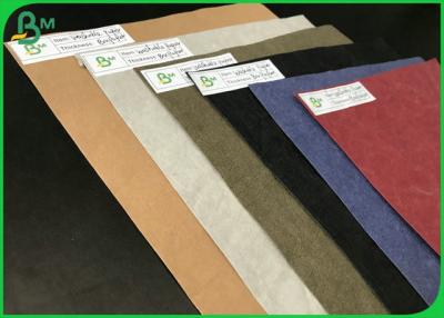 China Tear Resistant Eco - Friendly 0.3mm 0.55mm Colorful Washable Kraft Paper For DIY Bags for sale