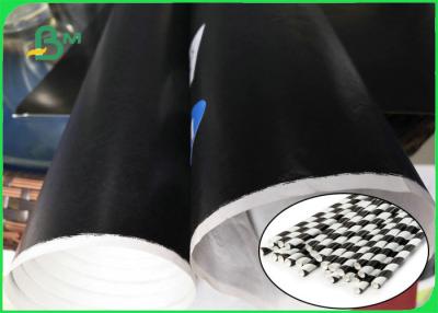 China 80G 135G One Side Full Black Color Printable Straw Paper Roll for sale
