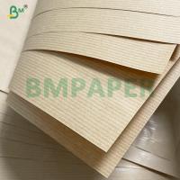 China 60G Brown High Mechanical Strength Stripped Ribbed Kraft Paper for sale