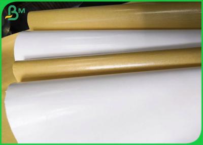 China Waterproof 100gsm + 10gsm PE One Side Coated Brown or White Food Grade Paper Roll For Fast Food Packages for sale