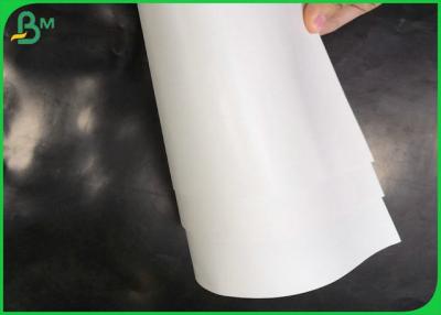 China Eco - friendly White Food Grade Paper Roll , 160gsm + 10 gsm PE Coated SBS FBB Paper Roll For Food Packages for sale