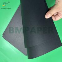 China 300gsm 350gsm Uncoated Solid Black Paper For Package  70 x 100cm for sale