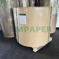 China Natural Brown Stripe Kraft Wrapping Paper MG One Side 50gsm for sale