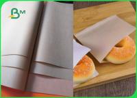 China 40gsm 50gsm Food Grade Brown Kraft Paper For Disposable Bakery Bags for sale