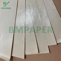 China Strong Expansible 60gr One Side Gloss MG Stripped Kraft Paper Unbleached for sale