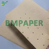 China 90inch 72inch Perforated Brown Kraft Paper Rolls 80, Custom Lengths, Round Holes for sale