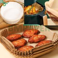 China Virgin White Pulp Anti Oil Waterproof Silicone Coated Paper For Air Fryer Baking Use for sale