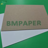 China 1ｍｍ 2mm Coated White Lined Chipboard With Grey Back High Stiffness 79 x 109cm for sale