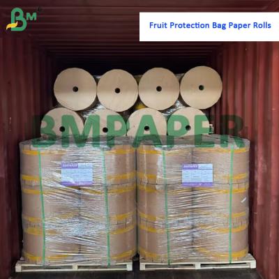 China 56gsm Red Paper Rolls 34gsm Black Paper Rolls For Fruit Protection Bags 200mm - 400mm for sale