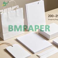 China 150gsm 200gsm Virgin Wood Pulp White Kraft Paper For Shopping Bag Book Cover for sale