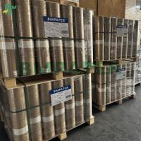 China 60gsm Brown Striped Kraft Wrapping Paper High Tensile Strength 50cm x 125m for sale
