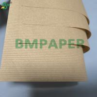 China Natural Brown Striped Kraft Paper 30 - 70 Gsm For Packaging & Printing for sale