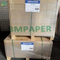 China 38gsm 42gsm Double Sided Brown Silicone Coated Baking Paper For Oven 50 x 70cm for sale
