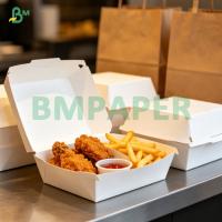 China White Lunch Box Paper For Takeaway Packaging Boxes Fried Chicken 400x500mm for sale