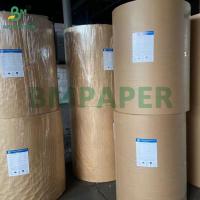 China 50lb 55lb Semi Extensible Paper Kraft Roll 72cm 102cm For Cement Bags for sale