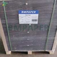 China Virgin Wood Pulp Matte High Stiffness Black Card 250g for High-end Packaging for sale