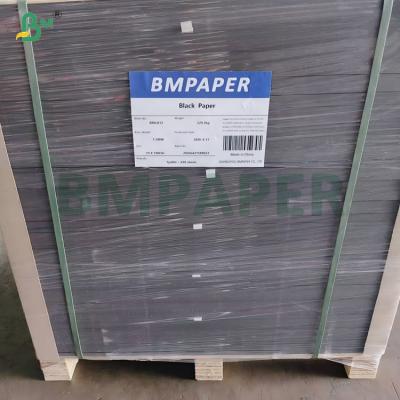 China Virgin Wood Pulp Matte High Stiffness Black Card 250g for High-end Packaging for sale