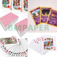 China 320gsm Black Core Virgin Wood Pulp TCG Playing Card Paper for sale