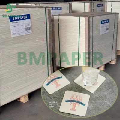 China High Bulk Uncoated Absorbent Cardboard 0.6mm 0.8mm for Disposable Paper Coasters for sale