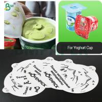 China FDA White 43gsm 45gsm Single-side Coated Yogurt Lid Paper for sale