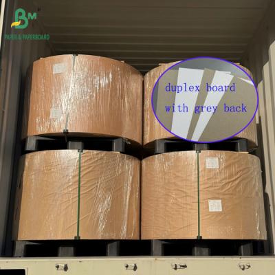 China 250gsm 300gsm Clay Coated Duplex Board Grey Back For Package 27.25x28inch for sale