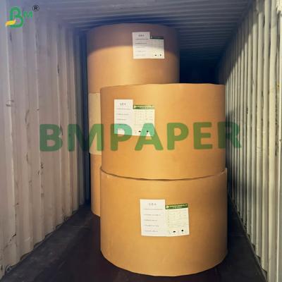 China Printable 40gsm + 15g PE White Brown Kraft Paper For Cutlery Wrapping 160mm for sale
