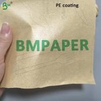 China Custom Printed Brown PE Coated Kraft Paper For Food Bags, Liners for sale
