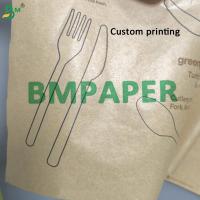 China Custom Printed Brown PE Coated Kraft Paper For Food Bags, Liners for sale