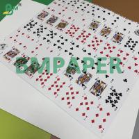 China 320g Playing Card Stock With Linen Textured Finish, Opaque Blue Center Sheets 52x71cm for sale