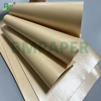 China 50gsm + 10g PE Coated Brown Kraft Liner For Straw Wrapping 80cm 90cm for sale