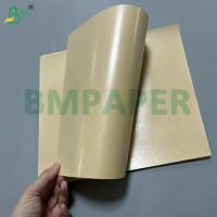 China 50gsm + 10g PE Coated Brown Kraft Liner For Straw Wrapping 80cm 90cm for sale
