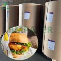 China 40GSM White Food Grade Greaseproof Paper Roll For Hamburger and Sandwich Wrapping for sale